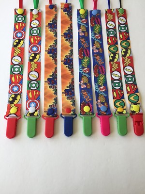 Handmade Pacifier Holder - Superheroes - DC Comics, Marvel, Batman ...