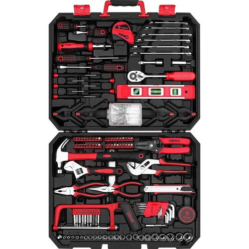 228 Piece Home Tool Kit, Household Basic Repair Tool Set Comes Plastic ...