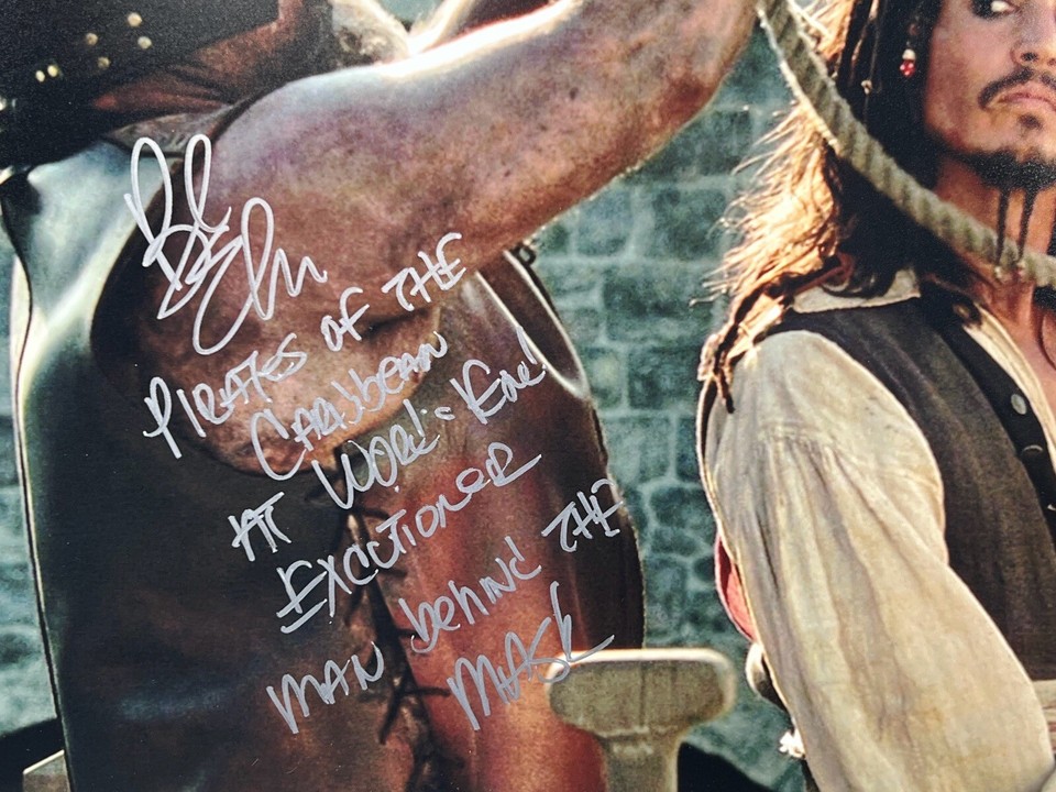 Bob Elmore Signed 11x14 Photo w/ "Executioner" "Man Behind The Mask +1 ...