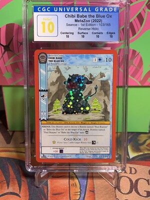 CGC Perfect 10 Metazoo Chibi Babe the Blue Ox Reverse Holo 103/165 ...