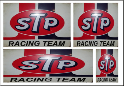 STP RACING SIGNS HO SCALE WATERSLIDE GARAGE BUILDING DIORAMA LAYOUT ...