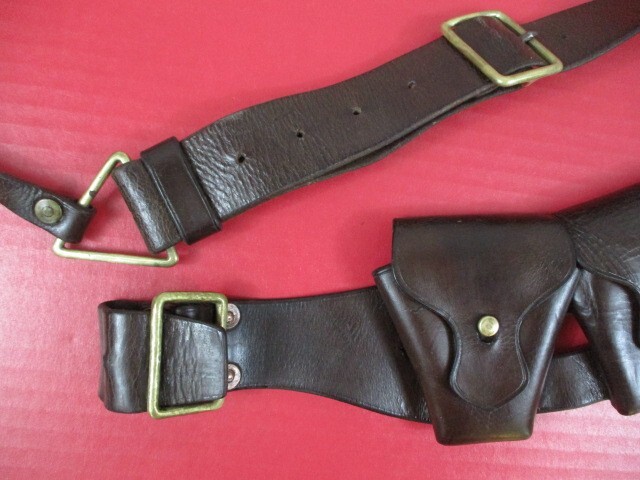 WWI British P-1903 Leather Bandolier for No. 1 SMLE Enfield Rifle ...