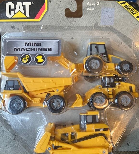 CAT Mini Machines - #34606 - Sealed with Some Edge Wear - Set of 4 | eBay