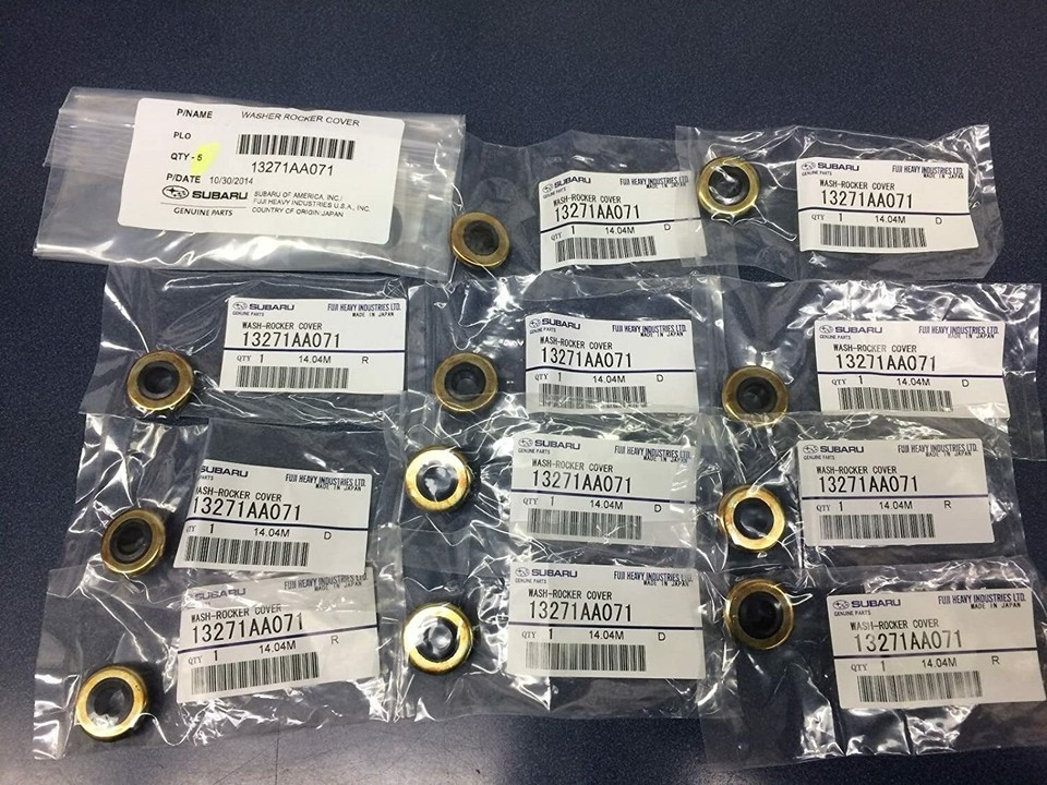 SUBARU ROCKER VALVE COVER BOLT SEAL GROMMET 13271AA071 x16 Genuine | eBay