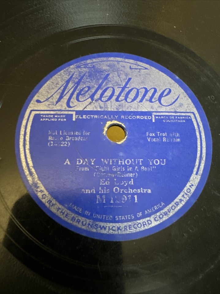 Melotone 78 RPM Ed Loyd Orchestra - This Little Piggie Went To Market ...