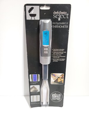 Chef’s Basic Select Digital Barbecue Thermometer LCD Displays New ...