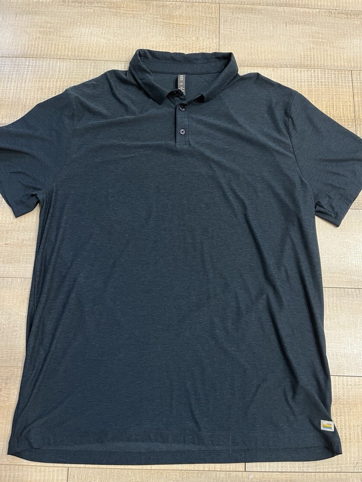 Vuori Shirt Strato Tech Men's Size 2XL Performance Golf Polo Heather ...