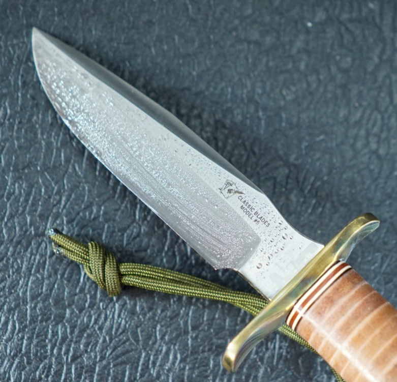 Classic Blackjack Model 5 Knife /w Leather Stacked Handle Sheath NOS ...