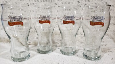 Sam Adams Boston Lager Lot of 4 Beer Glass 16oz Pint “For the Love of ...