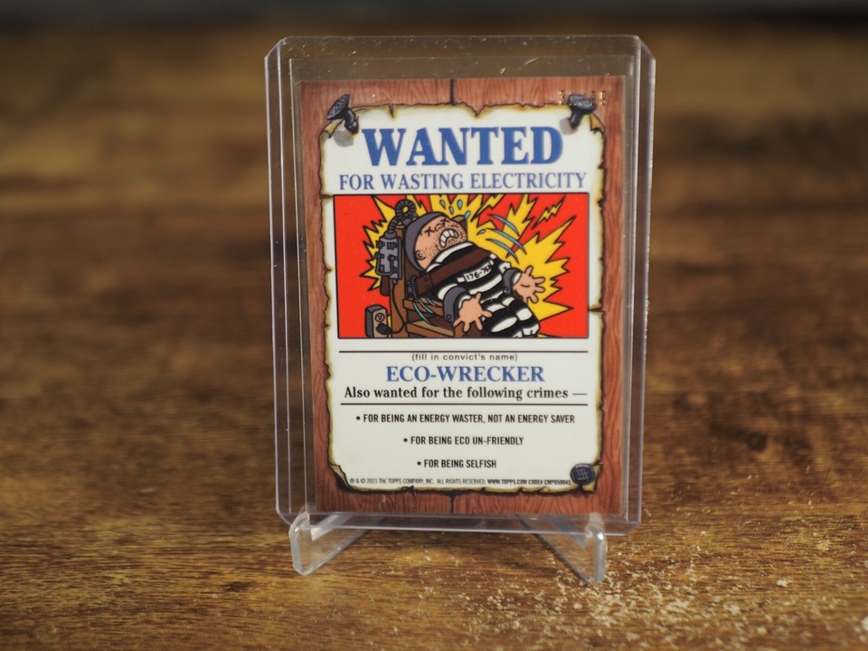 2021 Topps Garbage Pail Kids GPK Chrome SAPPHIRE Teal 31/99 Snooty Sam ...