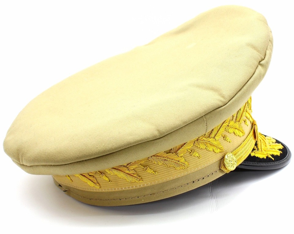 GENERAL DOUGLAS MACARTHUR US ARMY AUTHENTIC UNIFORM KHAKI HAT All Size ...