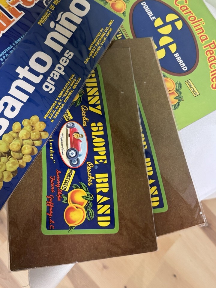 Crate Labels Fruit Produce Packing Lot Of Vintage Assorted Advertising ...