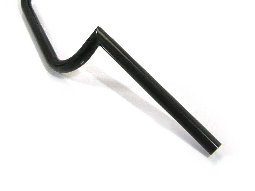 Motorcycle Cafe Racer Handlebars - Retro Clubman Style - Black - Steel ...