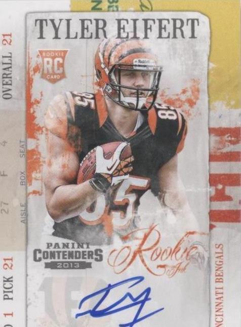 2013 Panini Contenders - Rookie Ink Autographs Tyler Eifert #37 (AU, RC ...