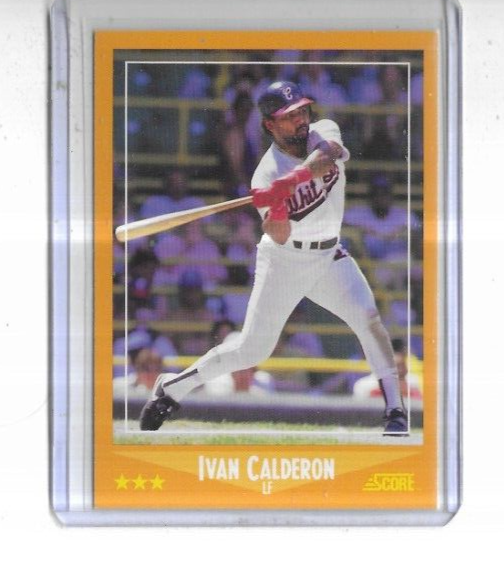 1988 Score Baseball #607 Ivan Calderon Chicago White Sox | eBay