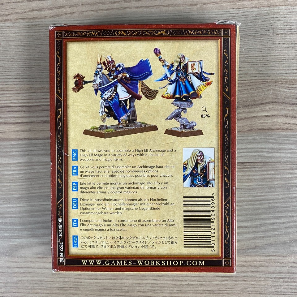 HIGH ELF ARCHMAGE AND MAGE WARHAMMER AGE OF SIGMAR THE OLD WORLD ELVES ...