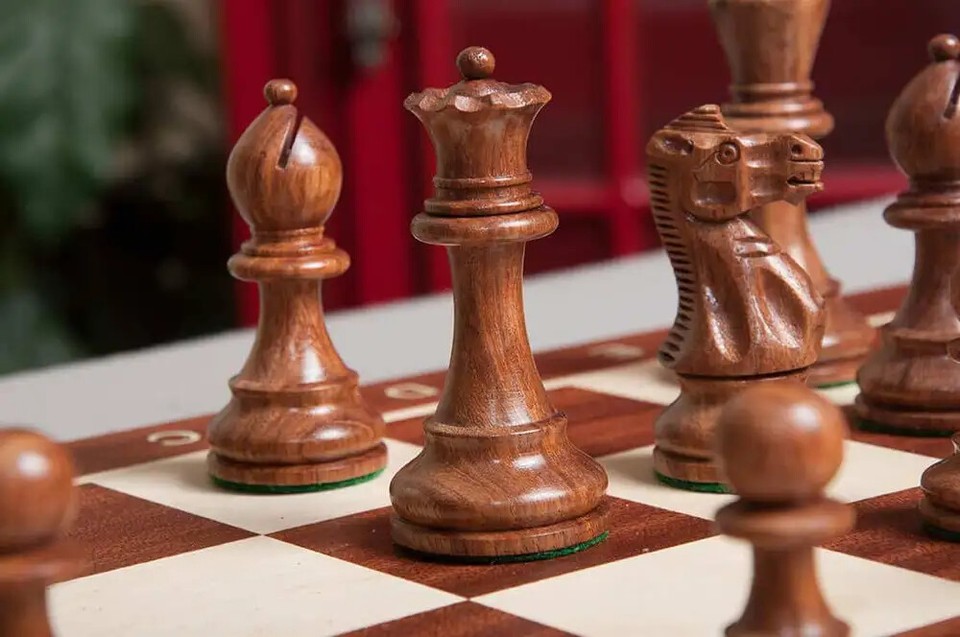 Grandmaster Chess Set, Box & Board Combination - Golden Rosewood ...