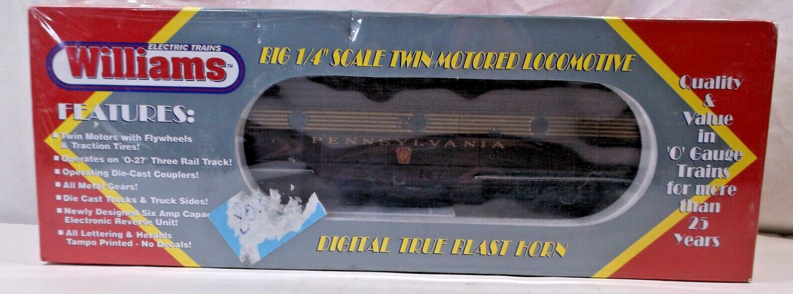 O gauge Williams PRR F7 diesel engine in original box (lot 6670) | eBay