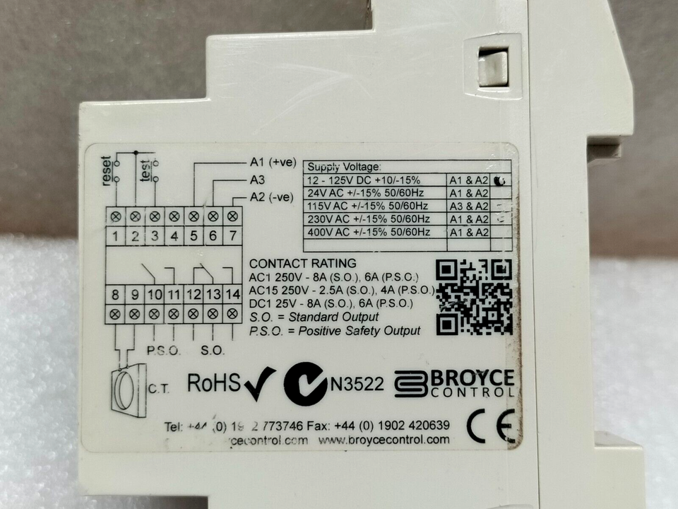 BROYCE CONTROL ELRM44V-30 TYPE-A EARTH LEAKAGE RELAY | eBay