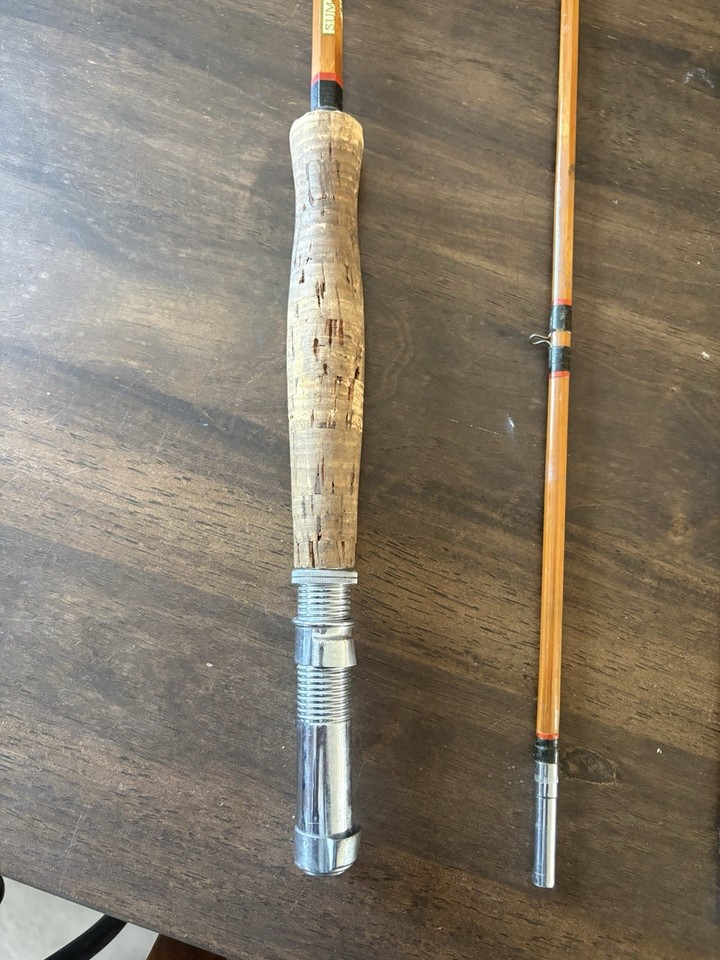 Vintage Split Cane Fly Fishing Rod About 8 1/2 Feet, 3 Pieces | eBay