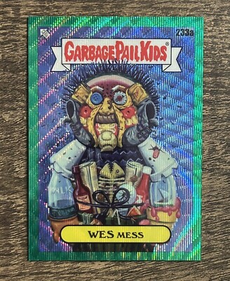 2023 Garbage Pail Kids Chrome Series 6 Green Wave Refractor /299 Wes ...