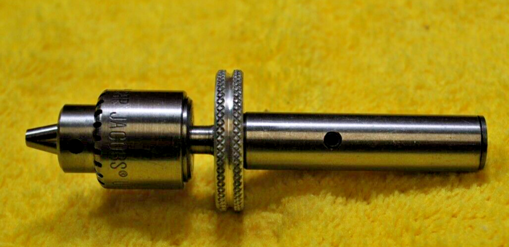 Jacobs Chuck w/ Key 0 - 5/32" & JT0 Hand Feed Micro Drill Adapter | eBay