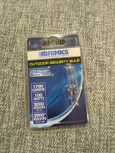 Brinks Outdoor Security Bulb JCD Halogen 1600 Lumens 100 Watts 7055 for ...