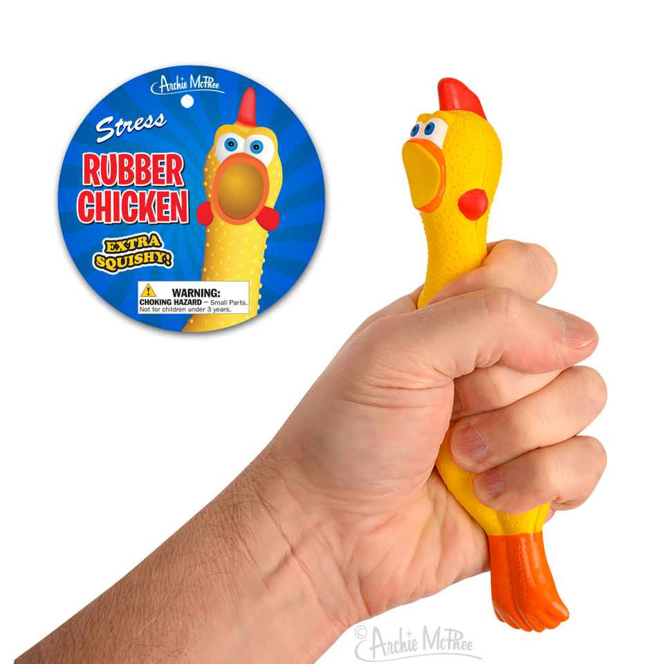 STRESS RUBBER CHICKEN Squish Toy Extra Squishy 739048129212| eBay