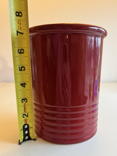 Chantal Large Utensil Crock Wine Burgundy Red 2005 Used | eBay