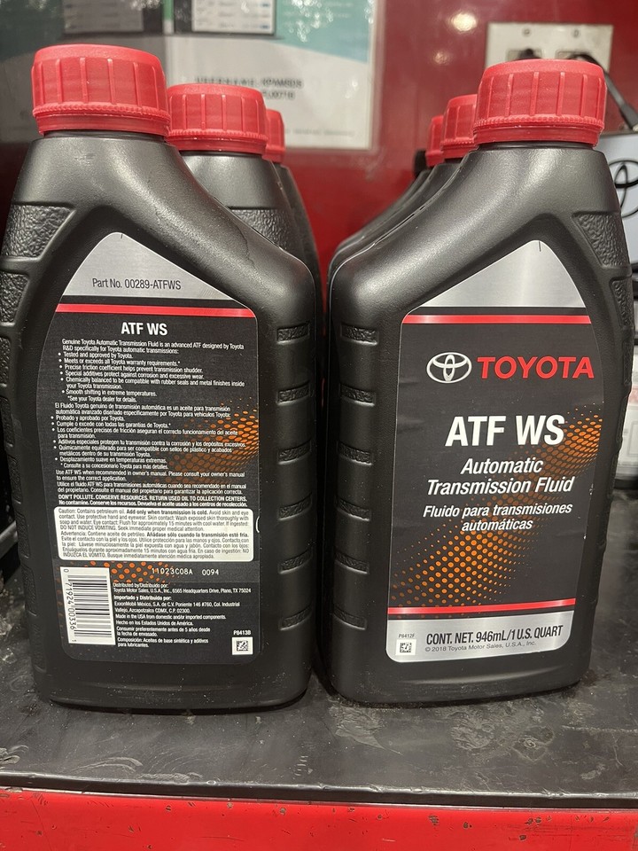 6 NEW GENUINE TOYOTA LEXUS ATF WS TRANSMISSION FLUID 00289-ATFWS OEM 6 ...