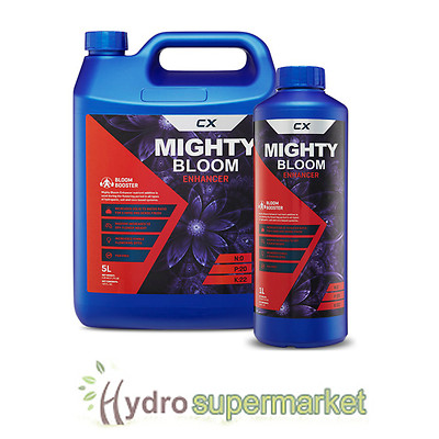 MIGHTY BLOOM ENHANCER 1L/5L,BOOSTER, CANADIAN XPRESS, CX HYDROPONICS ...
