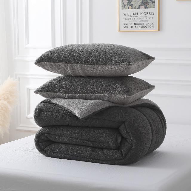 Coverless Duvet Quilt 13.5 TOG No Cover Teddy Fleece Bedding Single ...