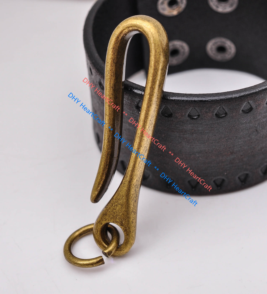 5pc Heavy Quality KeyChain Pocket Key Chain Clip Fish U Hook Antique ...