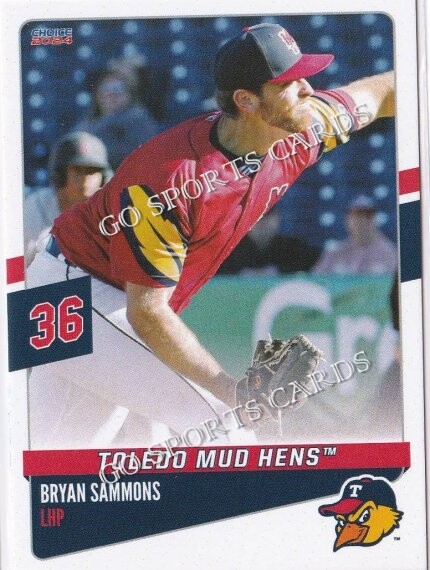 2024 Toledo Mud Hens Bryan Sammons RC Rookie Card Tigers Minor League ...