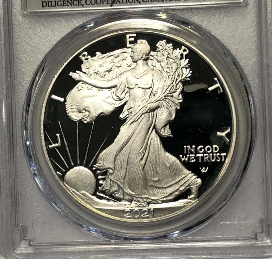 2021 W American Silver Eagle ADVANCED RELEASE SIGNED EMILY DAMSTRA ...