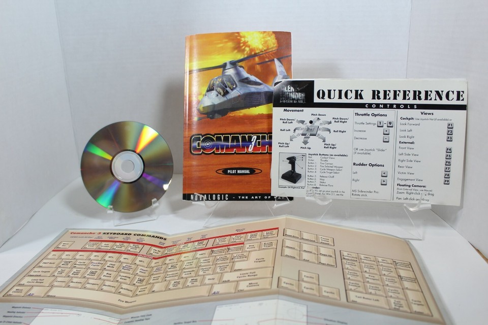 Comanche 3 - PC - 1997 - Game Manual & Reference Cards - Tested - USED ...