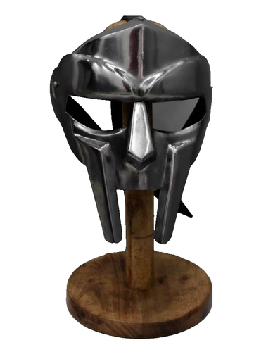 Steel Silver Rapper MF Doom Face Mask Mad Villain Gladiator Face Mask ...