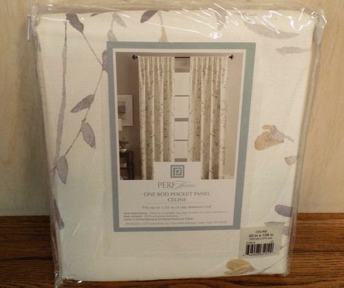 Peri Home Rod Pocket Curtain One Panel Celine 50" x 108" NEW | eBay