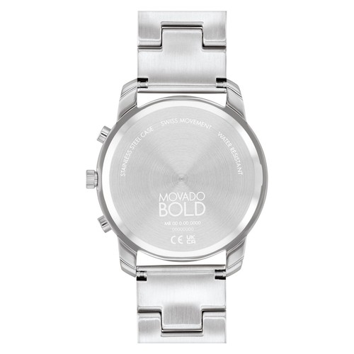 MOVADO BOLD TREND PROPEL 3601000 ROSE GOLD DIAL SILVER BRACELET 39MM ...