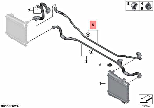 Genuine BMW M3 G20 M340i M340iX Sedan Line External Radiator ...