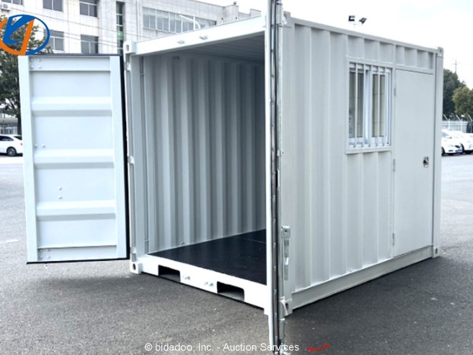 AllMetal K10 10' Shipping Storage Container Guard Yard Shack Booth ...