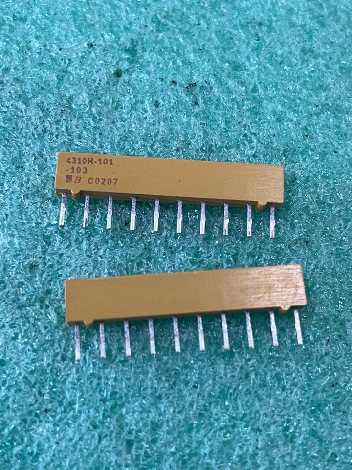 2x 4310R-101-103 10K 2% 1.25W Resistor Networks & Arrays 10K ohm 10Pin ...