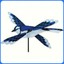 BLUE JAY WHIRLIGIG WIND SPINNER 20" WING DIAMETER GARDEN STAKE YARD ...