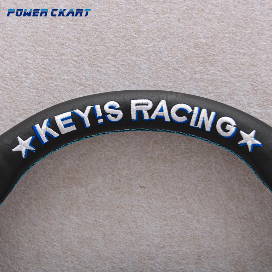 Key' Racing 14Inch Flat D Shape Leather Racing Steering Wheel Car Game ...