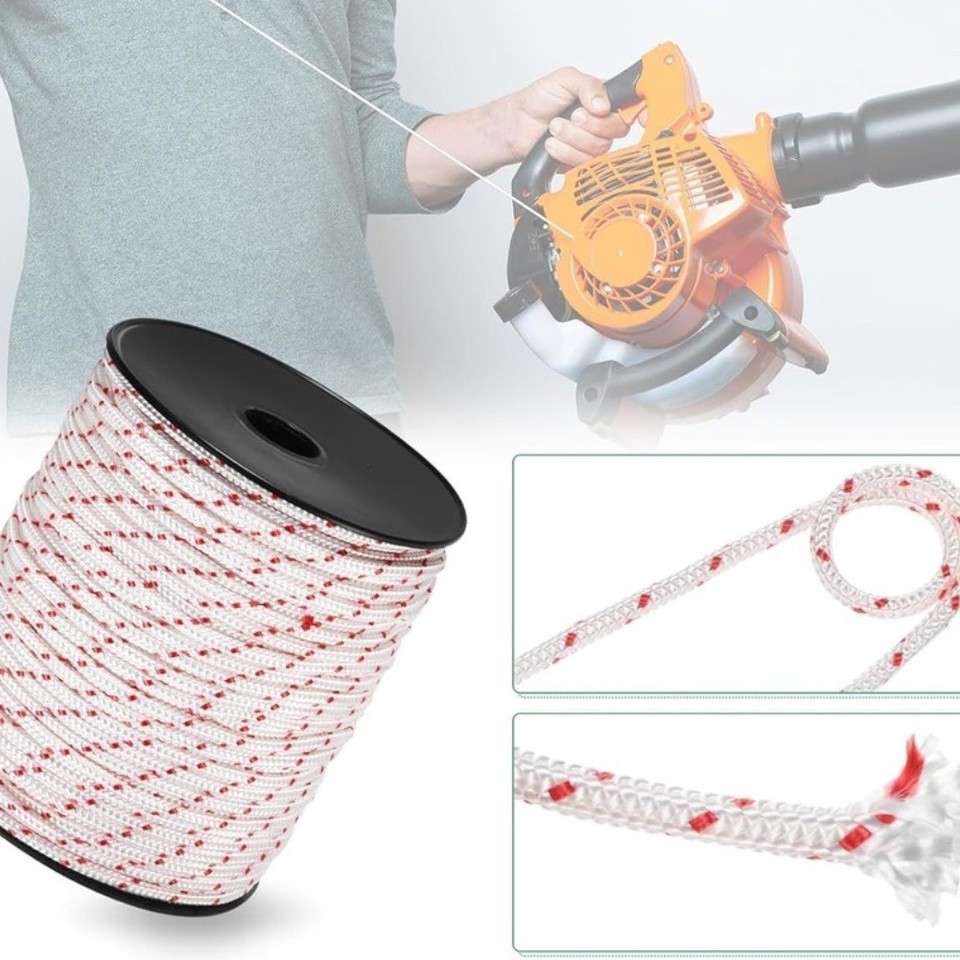 Lawn Mower Repair Recoil Starter Rope Replacement Cord Flexible Pull ...