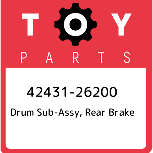 Genuine OEM Toyota 4243126200 Drum Sub-assy Rear Brake 42431-26200 for ...