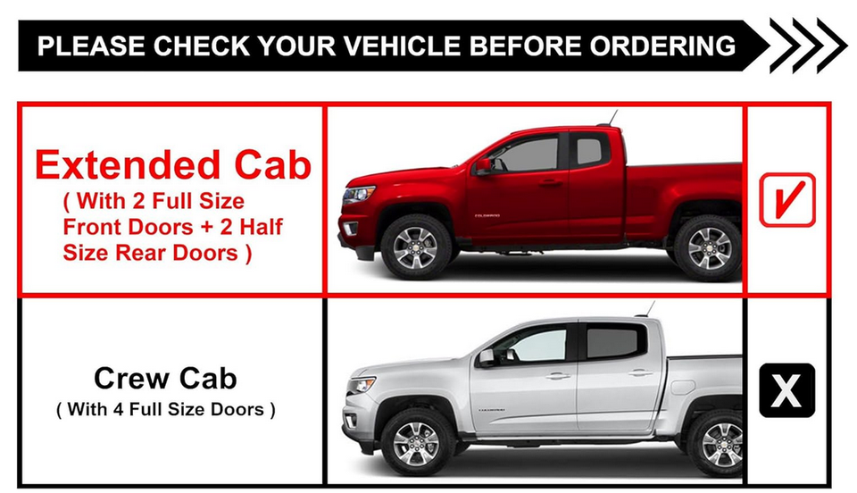 2004-2012 Colorado & Canyon Full Outer Rocker Panel SET (4 Door ...