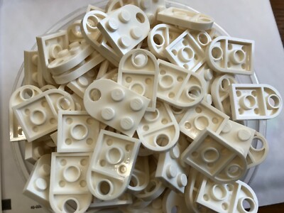 LEGO- NEW -#3176-WHITE-PLATE MODIFIED 3 X 2 W/HOLE-15 PIECES | eBay