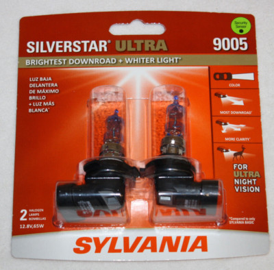 Sylvania Silverstar Ultra 9005 Highlights Lights Bulbs 2 Bulbs Genuine ...