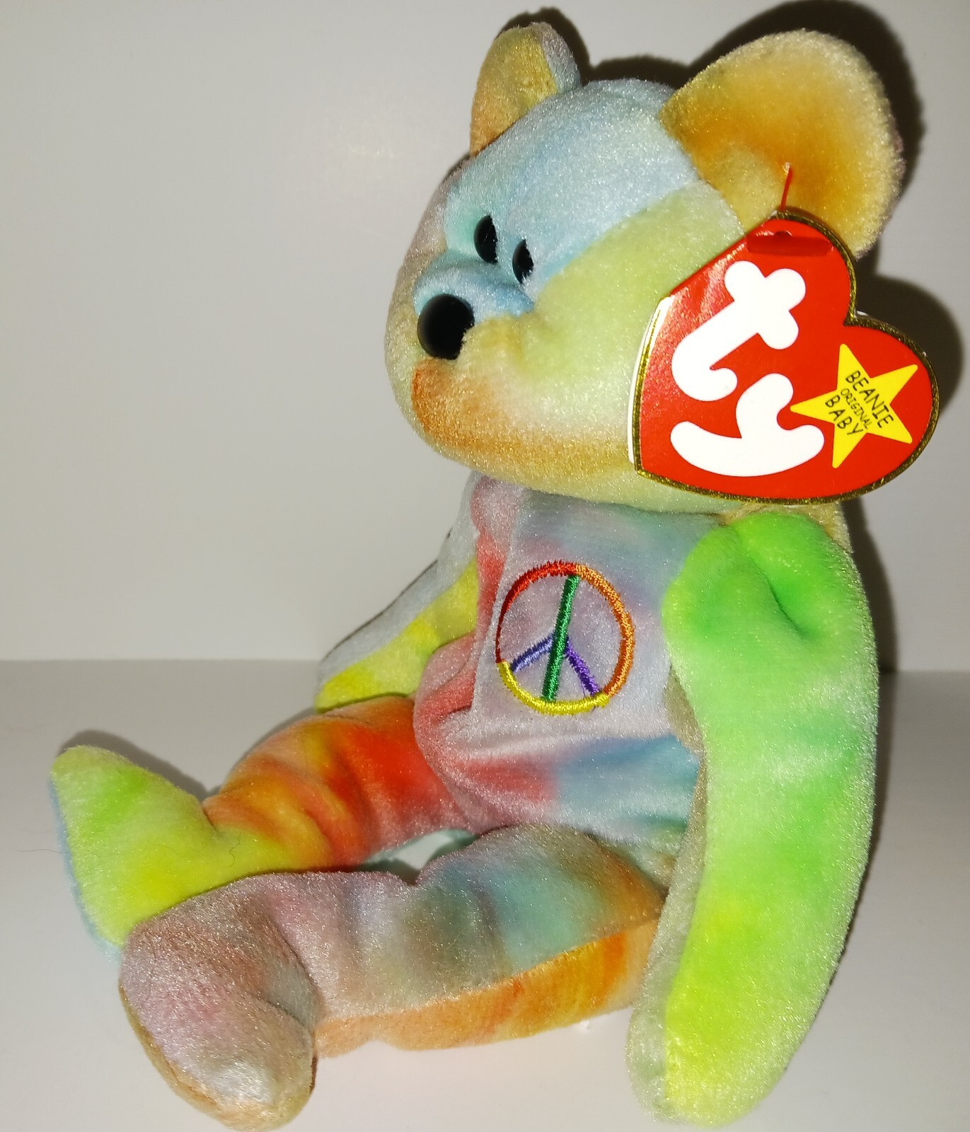 Authentic Ty "PEACE Bear" Beanie Baby 1996 - Excellent Condition | eBay